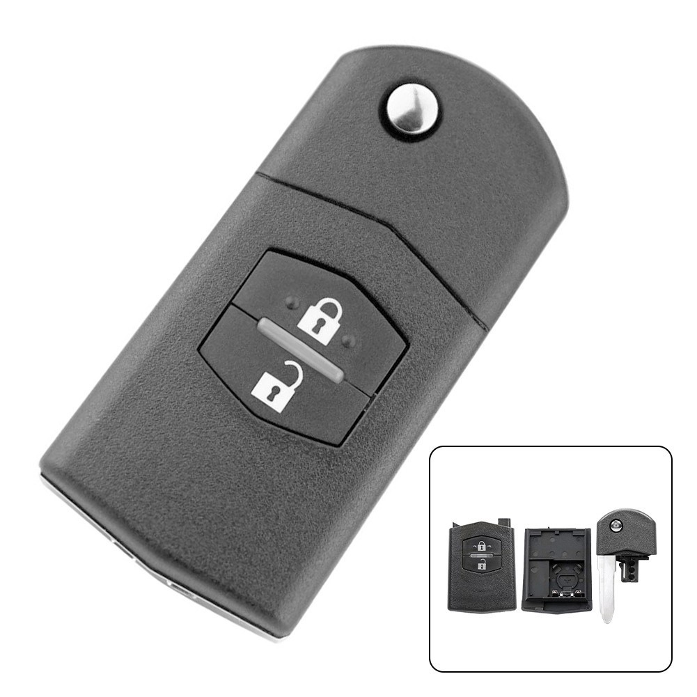 [Livedesign] 1x Remote Flip Key Shell Suitable for Mazda 2 3 5 6 RX7 ...