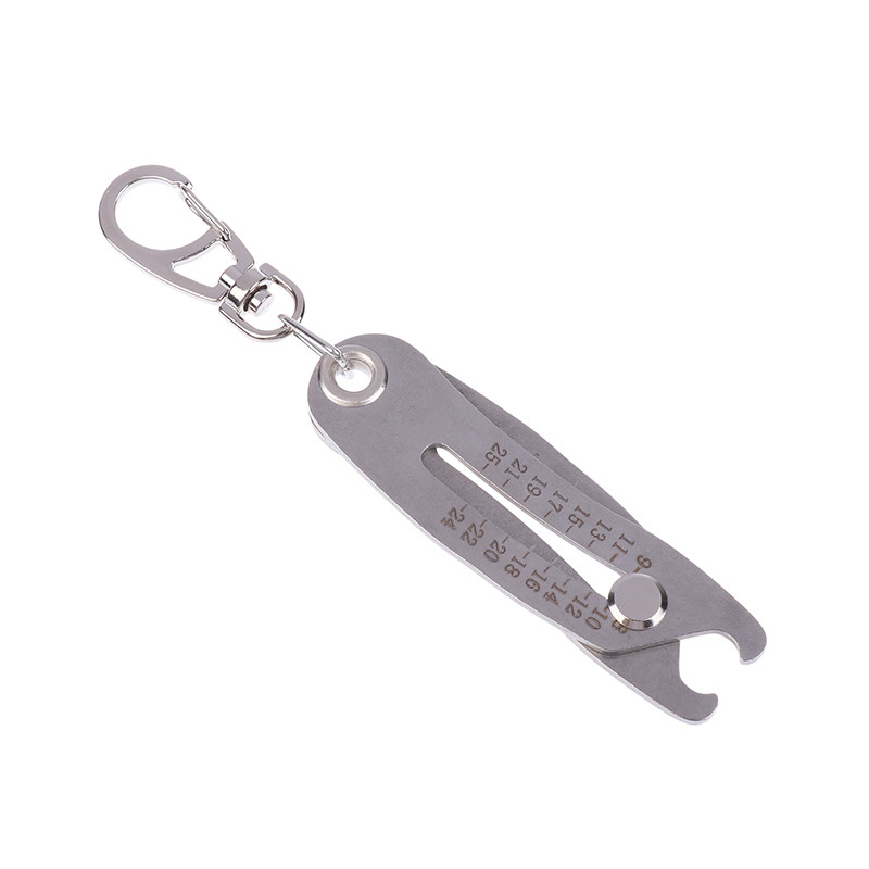 IGO Precise Thread Size Checker Keychain Portable Caliper Gauge Metric ...