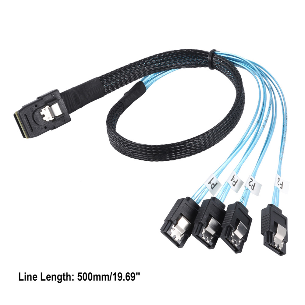 [Rifrish.ph] Internal Mini SAS SFF-8087 36-Pin to 4 SATA 7-Pin Forward Breakout Cable | Shopee ...