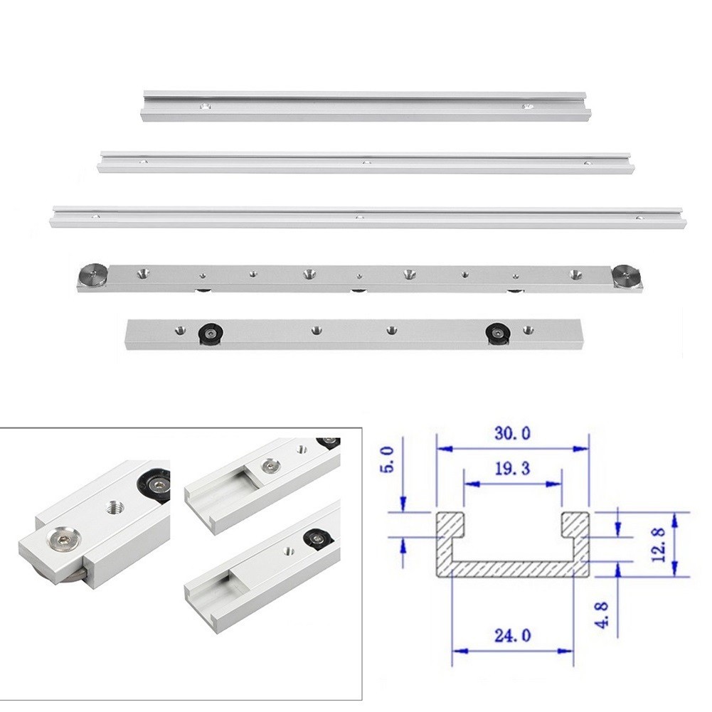 【ONCE+】Durable Miter Bar T-Track Slot Slider Table Saw Gauge Rod ...