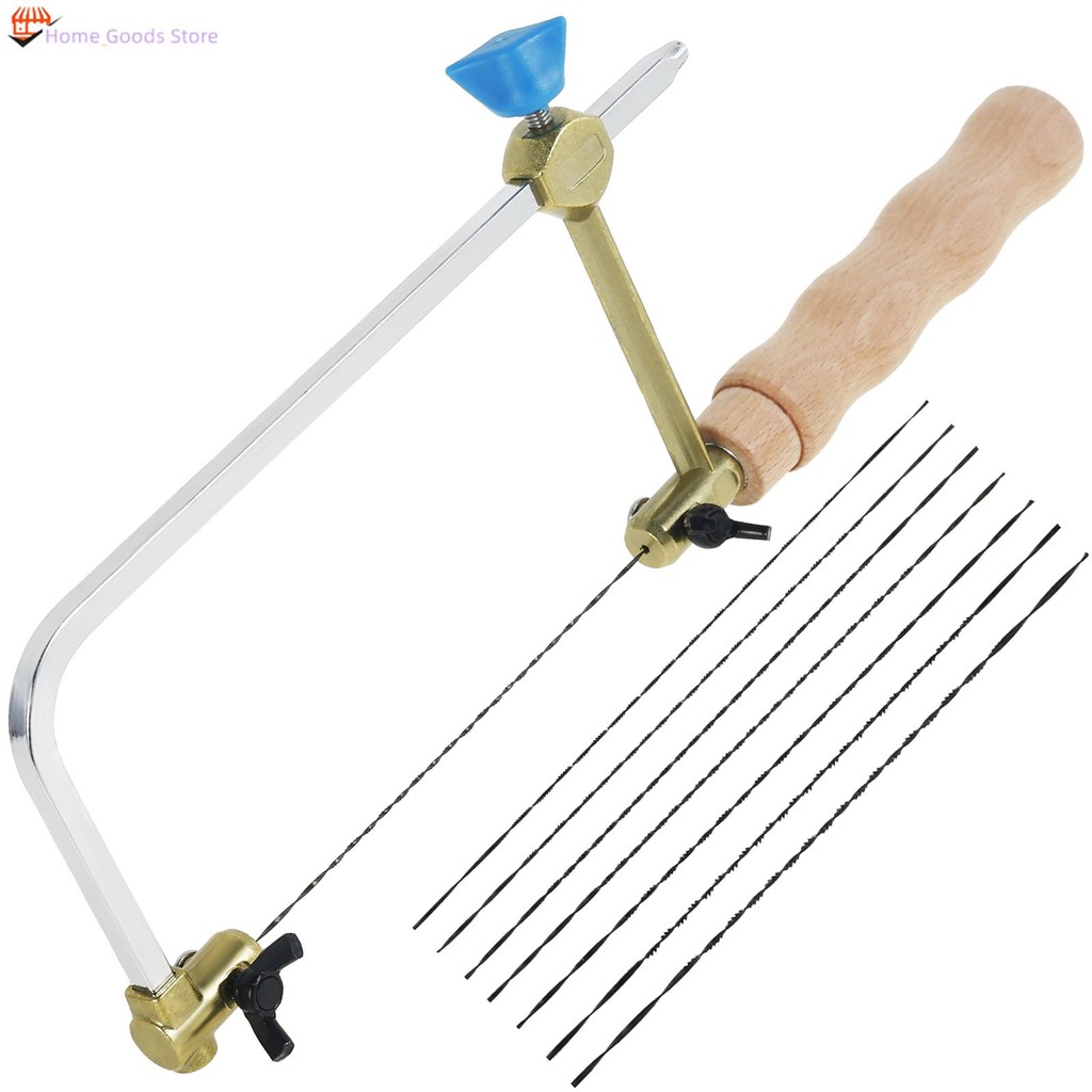 Coping Saw with 8 Pieces Saw Blades Heavy Duty Hacksaw Metal Hand Saw ...