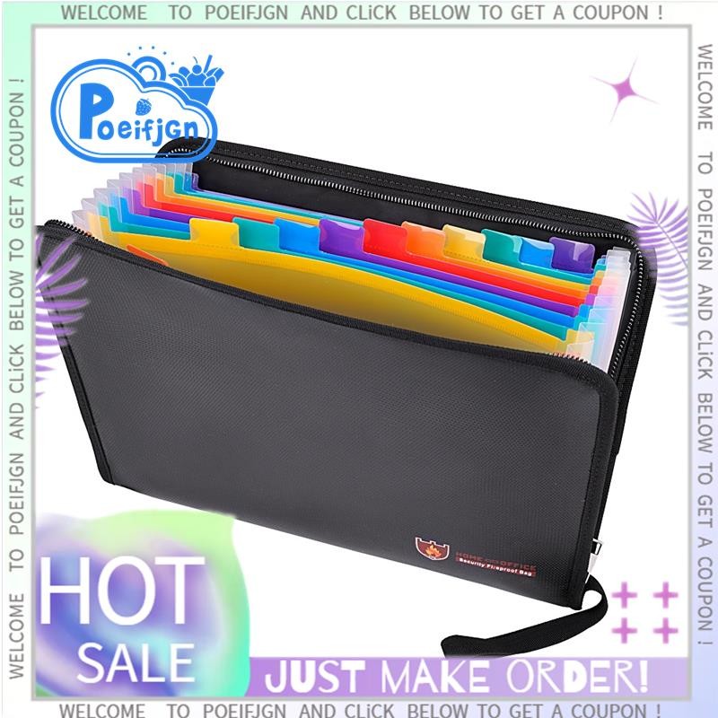 Folder Organizer Water Resistant Fireproof File Folder Letter Size ...