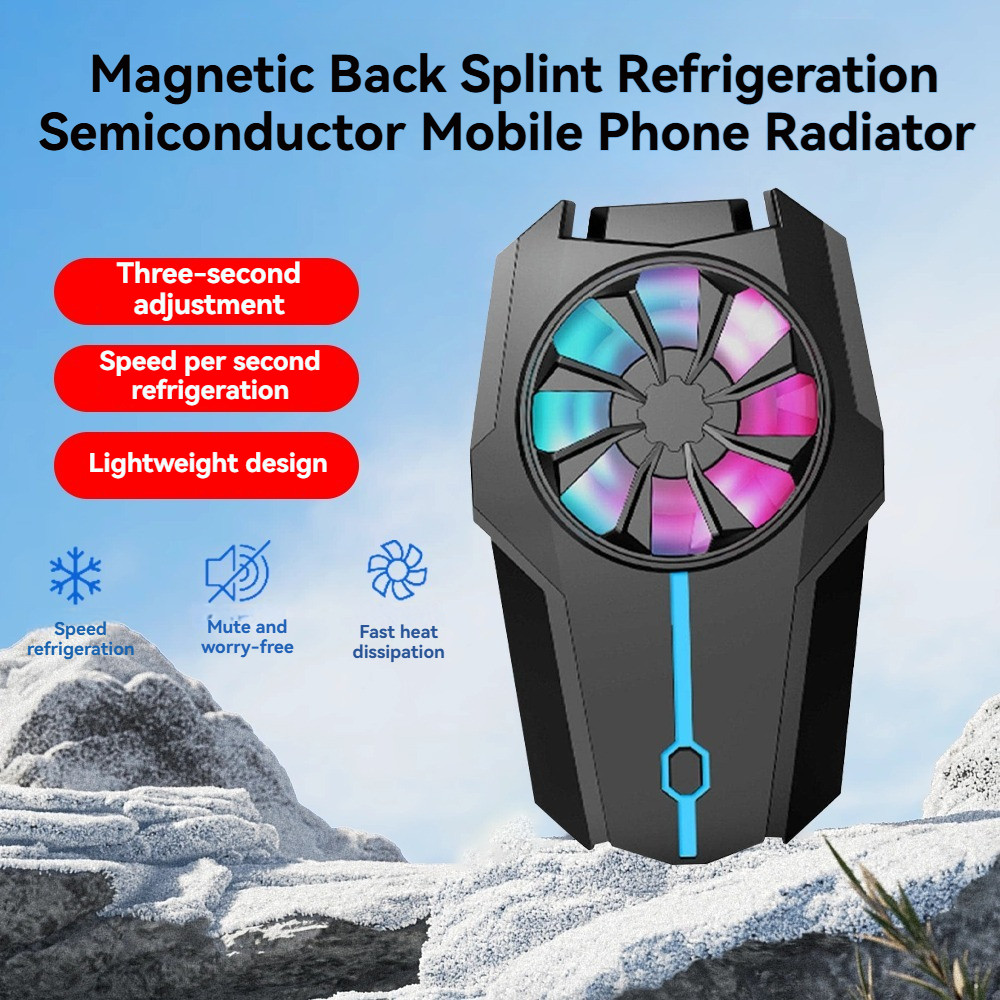 COD Portable Mobile Phone Cooler Ultra Quiet Plug and Play for 4inches ...