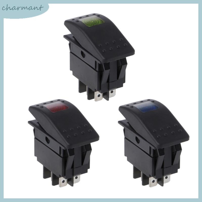 char DIY Rocker Switch Power Switch Boat 4 Pin Button 12V 20A Toggle ...