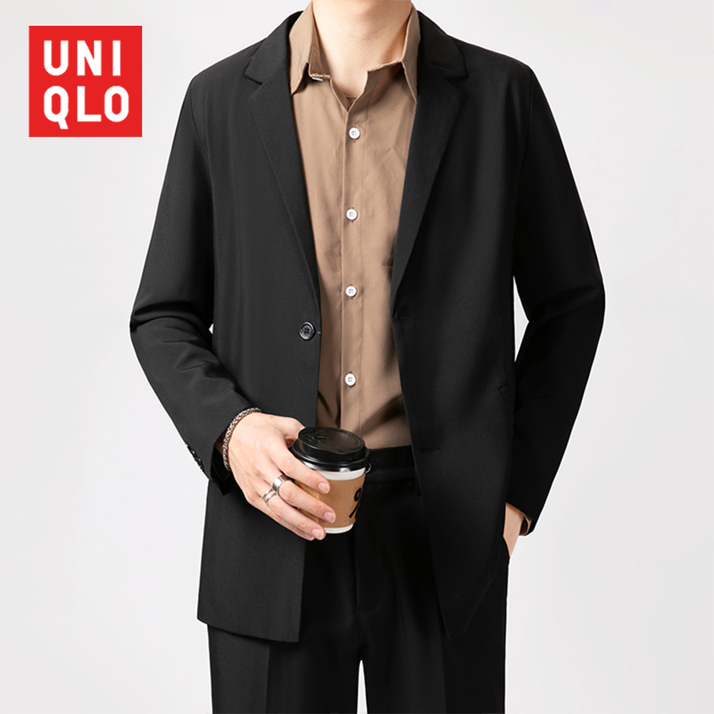 Uniqlo Casual Suit Men's Top Handsome Loose Fashion Suit Jacket Men's ...