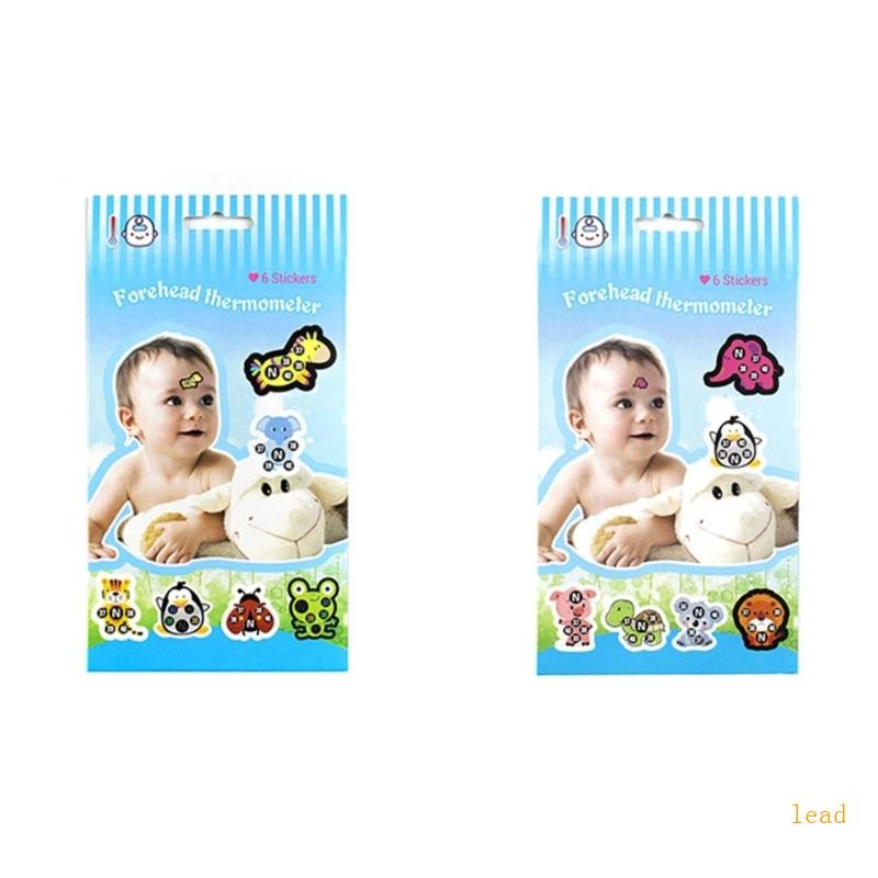 lead Cute Cartoon Stick-On Fever Indicator Stickers Accurate Forehead ...