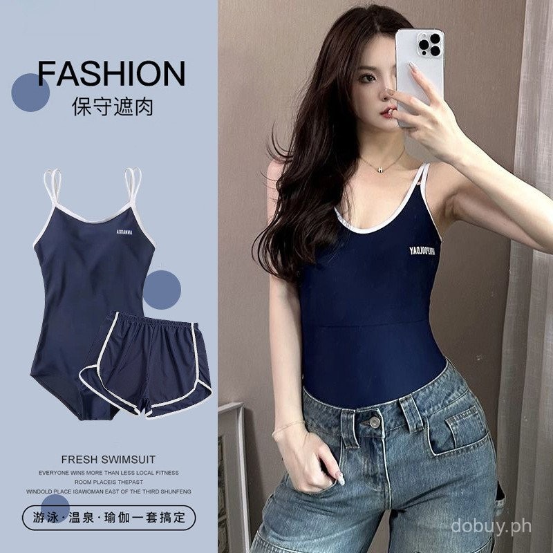 Women New Two Piece Swimsuit Set Sexy Tummy Control Slimming Modest ...