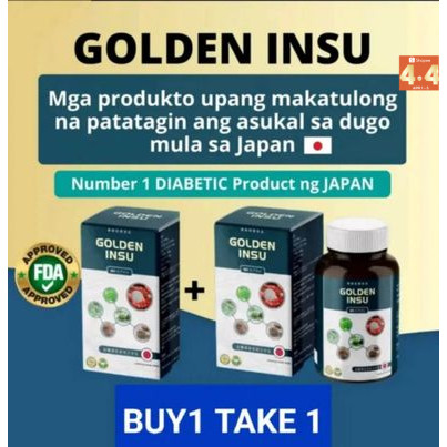 (2BOTTLES 60CAPSULES) Golden Insu for Diabetes for Low Blood Sugar ...
