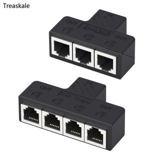 TREA 3 Way 4Way Phone Line Splitter Adapter Telephone Splitter Phone ...
