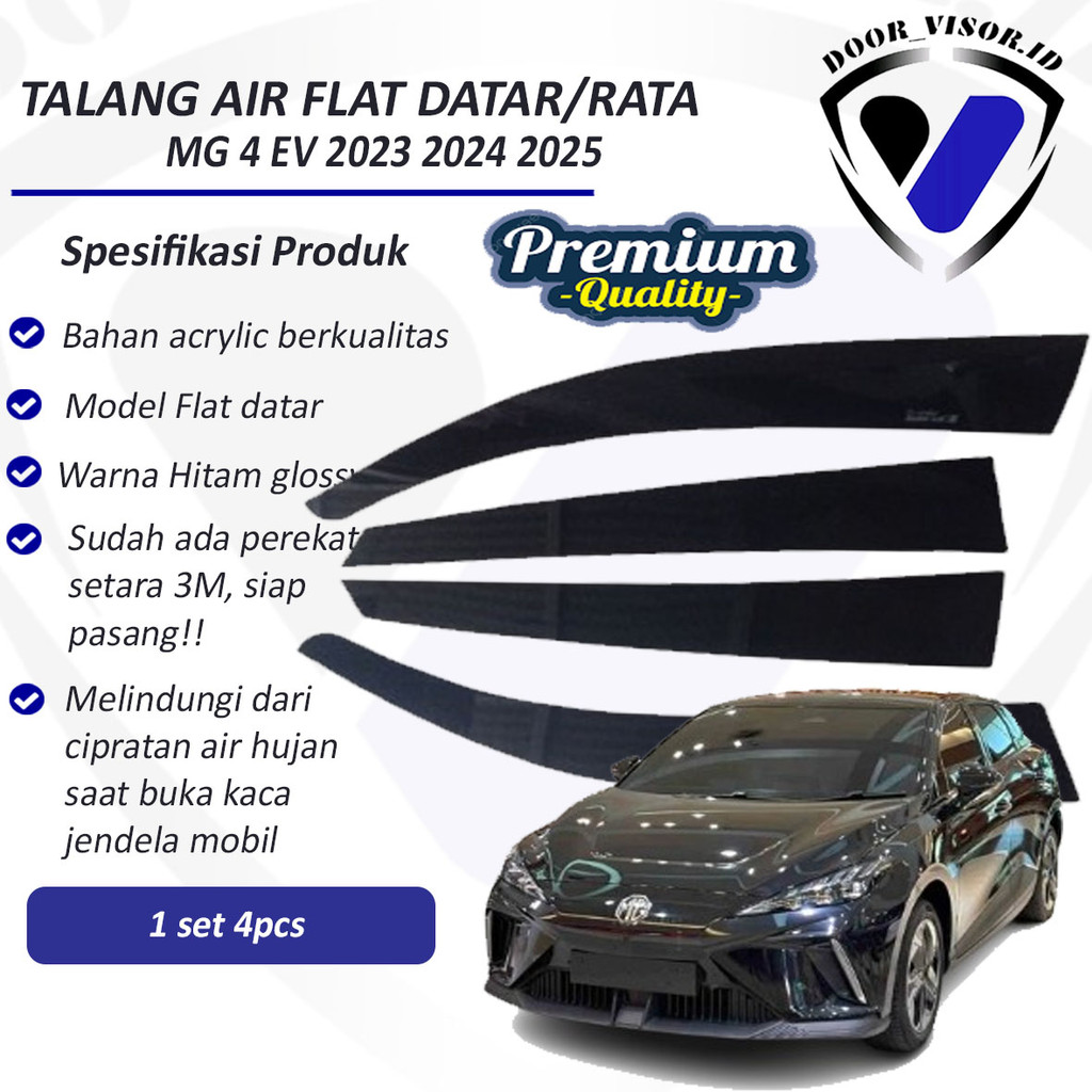 MG 4 EV car gutter 2023 2024 2025 Premium Quality 4 doors | Shopee ...