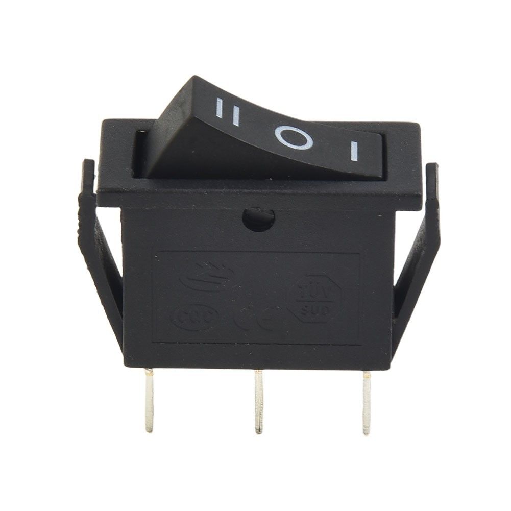 ULTRA| On-Off-On Rectangle Rocker Switch 3 Position SPDT Black for Car ...
