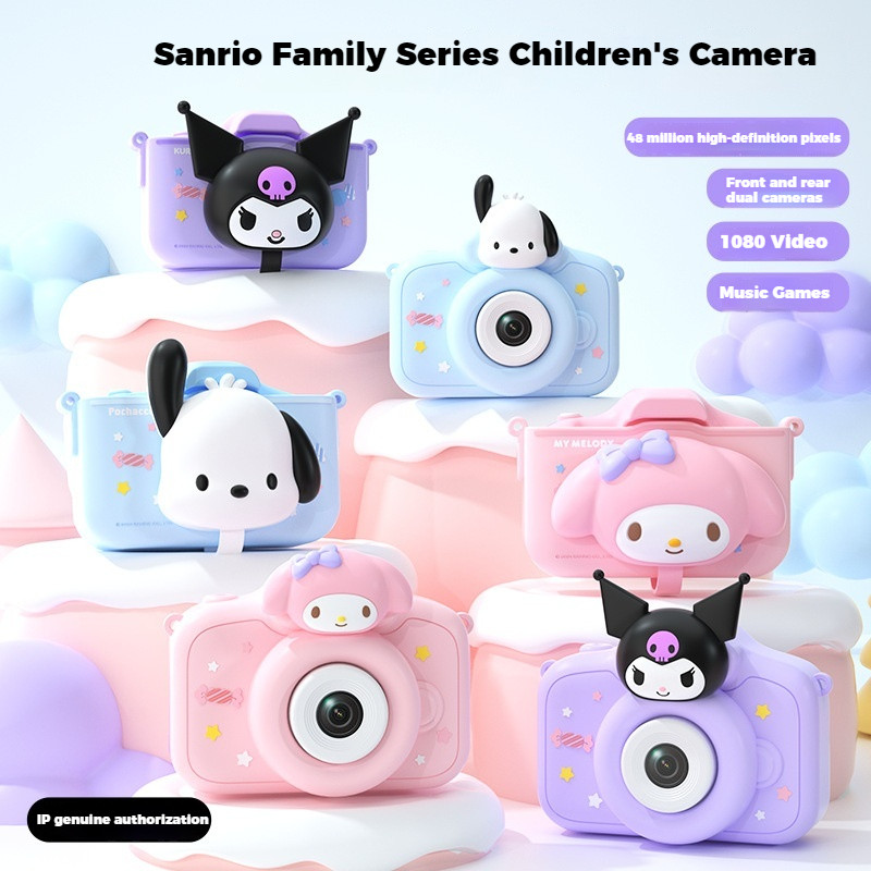 New Sanli Children's Camera, Kuromi Cartoon Can Photo Dual Camera, Mini ...