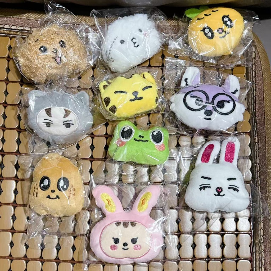 Kpop Seventeen Plush Face Doll Keyring Bag Charm Pendant SVT Idol Cute ...