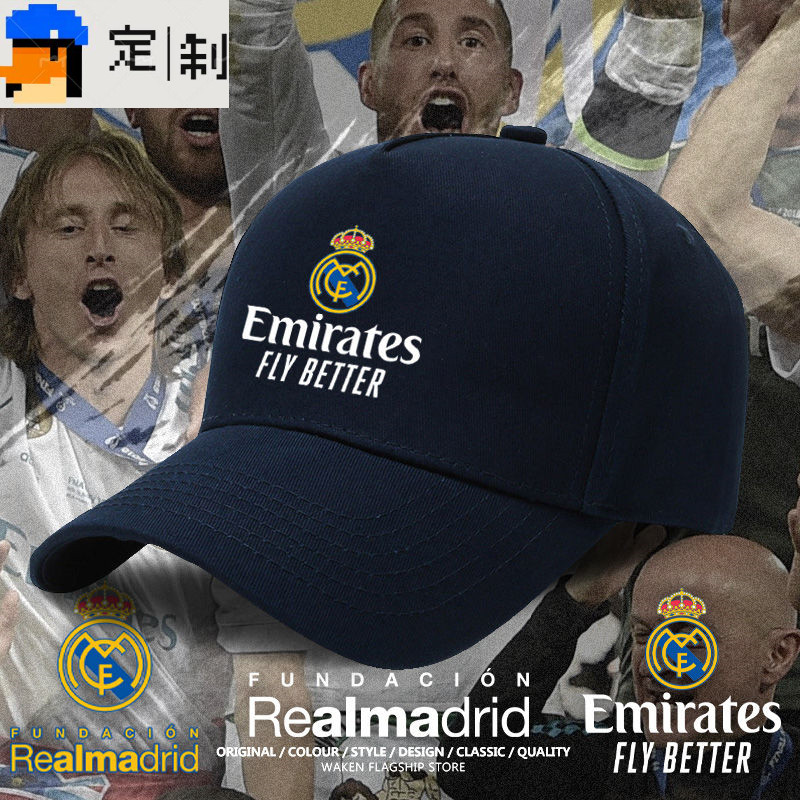 Real Madrid Football Team C Roche Championship Baseball Hat Duck Tongue ...