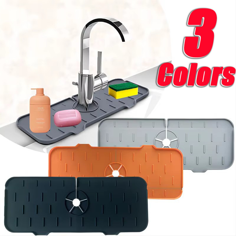 Silicone Faucet Absorbent Pad / Kitchen Drain Mat / Silica Gel ...
