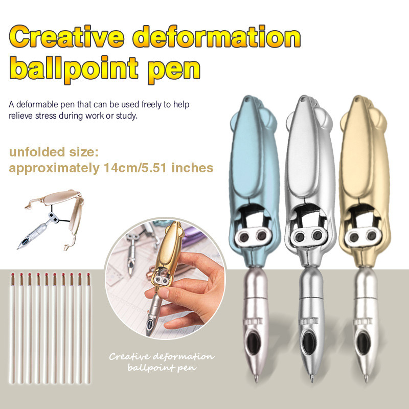 Transforming Pen Robotic Ballpoint Foldable Writing Pen Squid ...