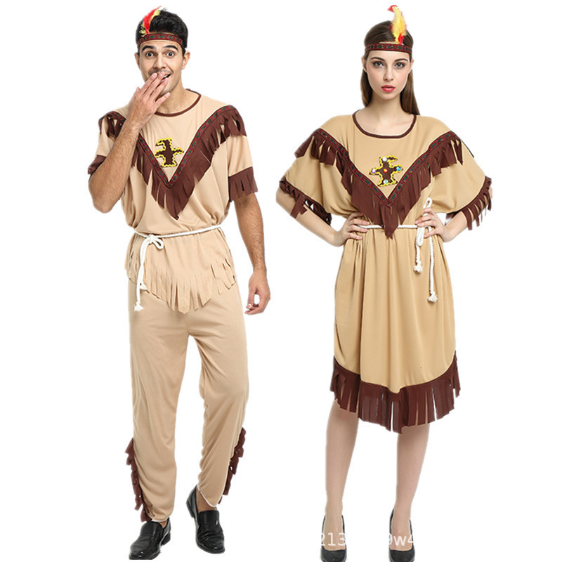 Indian Costume indigenous costume Indian cosplay Halloween cos Indigen ...