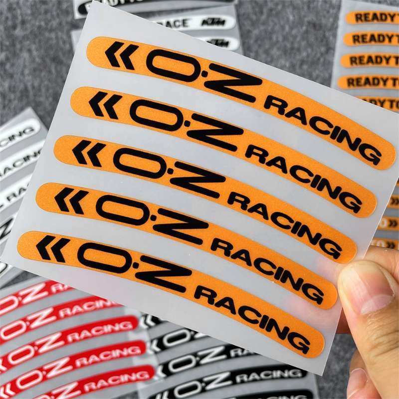 Front Feather Bumper Stickers Ozracing Rim Stickers Modified Rim Car ...