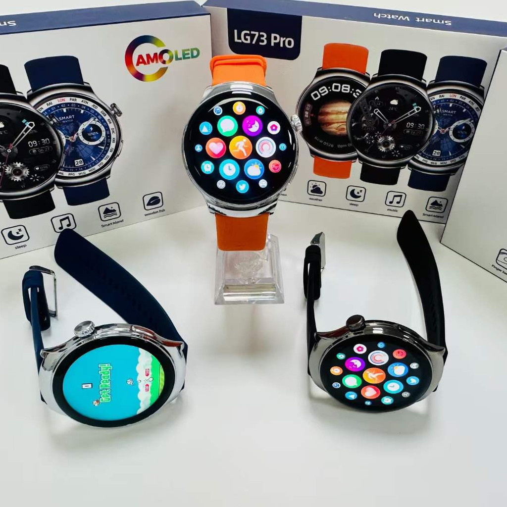 New high quality Smartwatch LG73 PRO 1.52" AMOLED NFC GPS track Fitness Tracker heart rate Sport ...
