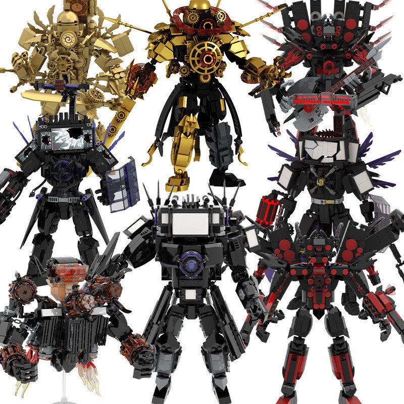 Toilet Man VS Monitor Man Building Block Toy Skibidi toilet Titan TV ...