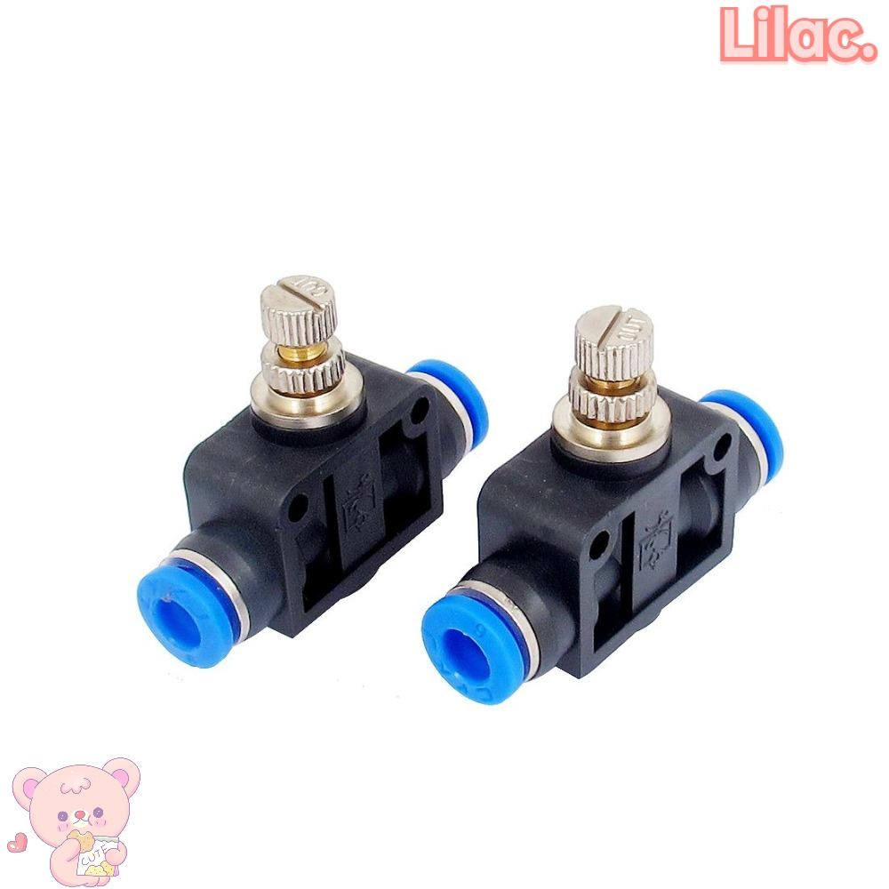 LILAC 2Pcs Tube Flow Valve, 6 Mm OD Pneumatic Speed Control Valve, Push ...
