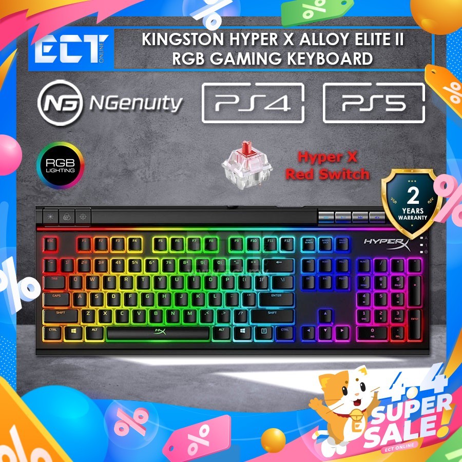 Kingston HyperX Alloy Elite 2 II RGB Mechanical Gaming Keyboard ...