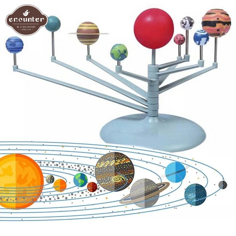 DIY Solar System Model Toys Kids Educational Toy Planets Model Science ...
