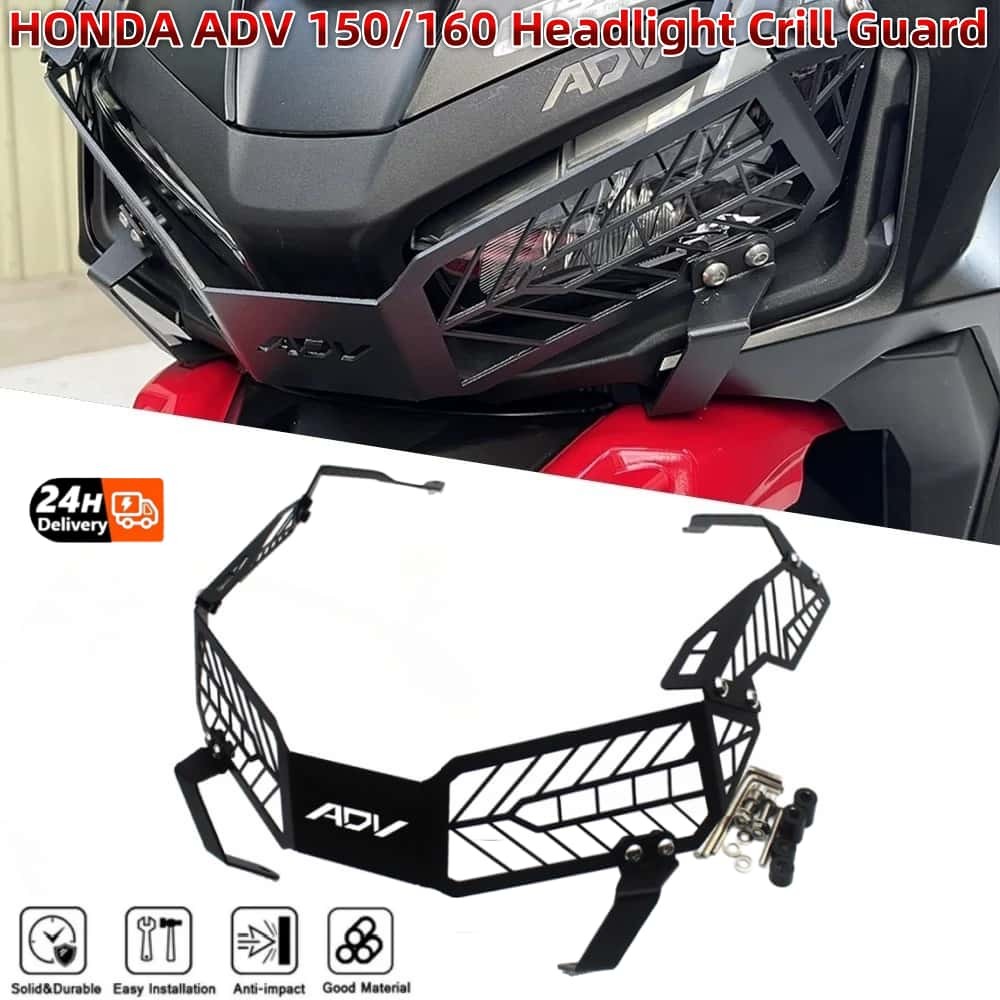 HONDA ADV 150 /ADV 160 Headlight Grill Guard Cover/ Headlamp Guard Full ...