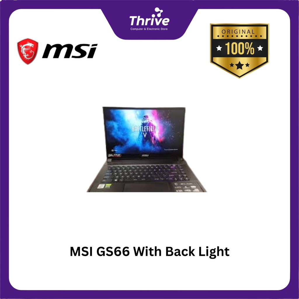 Msi GS66 Laptop Keyboard With Back Light | Shopee Philippines
