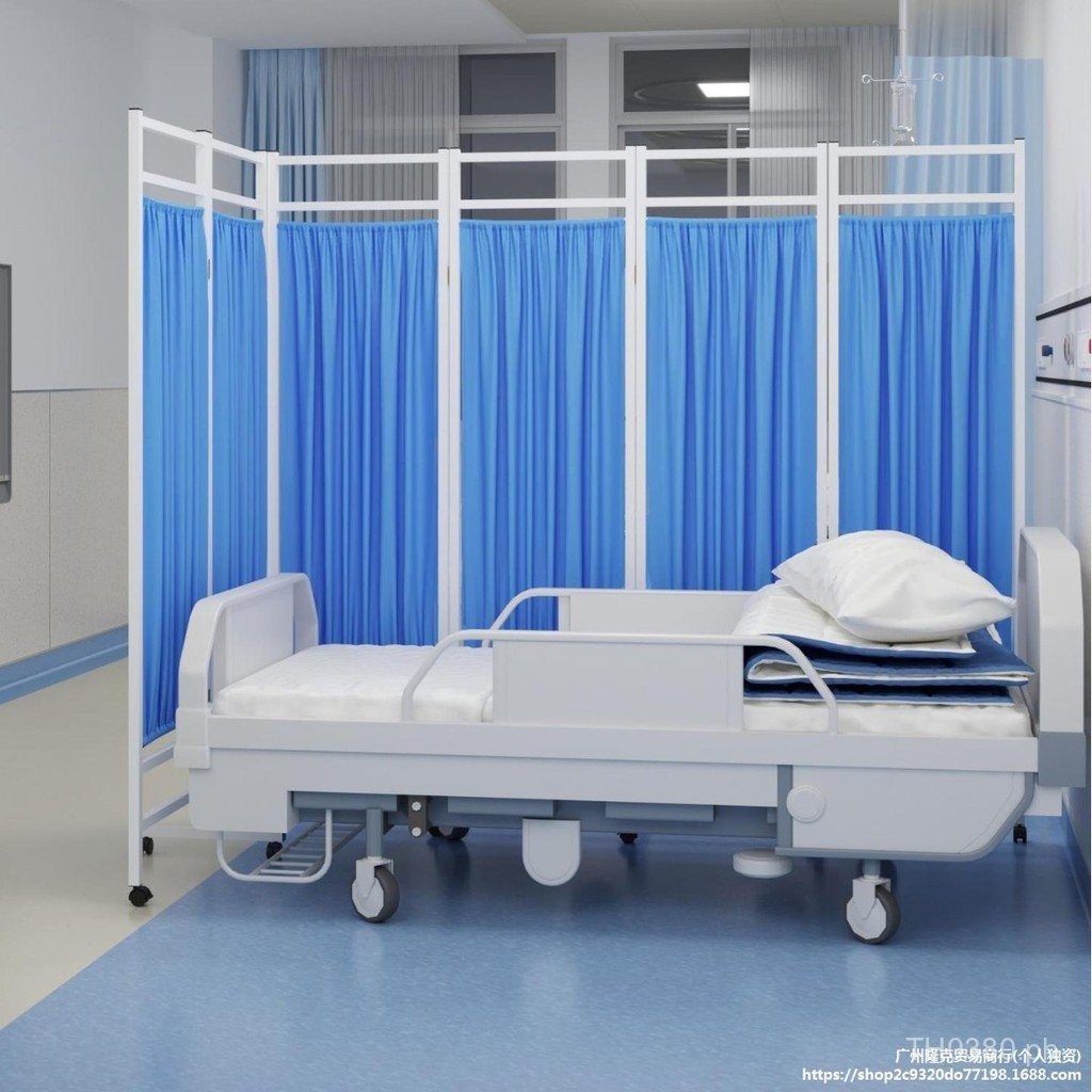 Push-Pull Clinic Screen Iron Fabric Partition Folding Screen Beauty ...