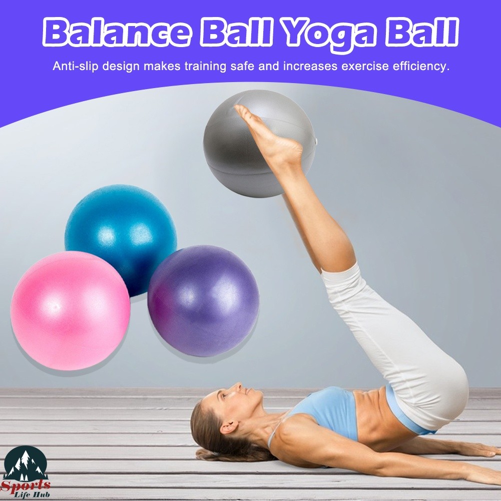 25cm Exercise Yoga Ball Explosion-proof Gym Ball Extra Thick Stability ...