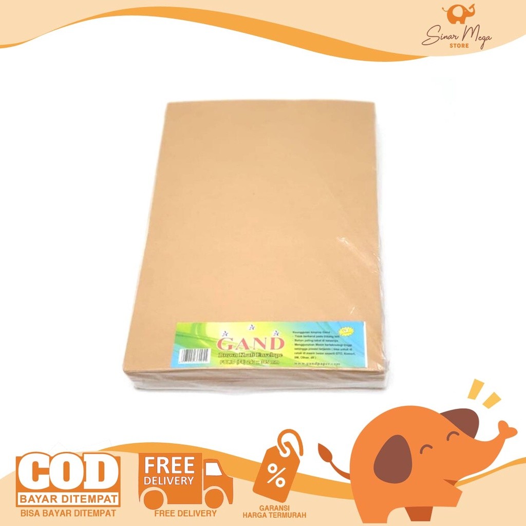 Gand A4 Brown Envelope 22 X 30 cm Seal PAK / A4 Size Brown Envelope ...