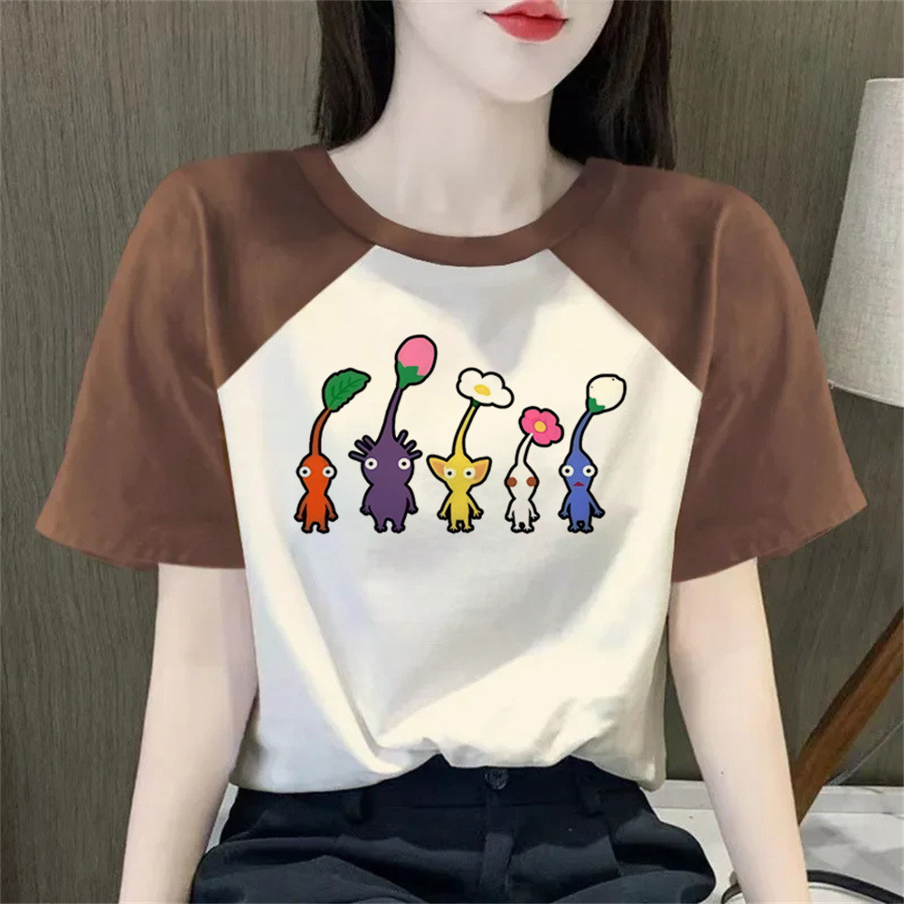 Pikmin shirt girl Retro University aesthetic Grunge 2000s Graphic top ...
