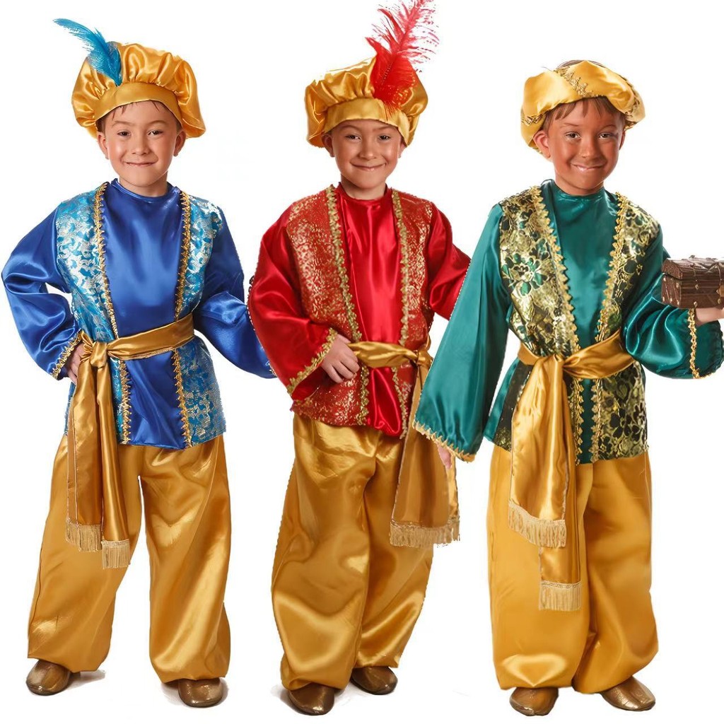 Arabian Prince Costume for Kids Boy Children Halloween Cosplay Outfit ...