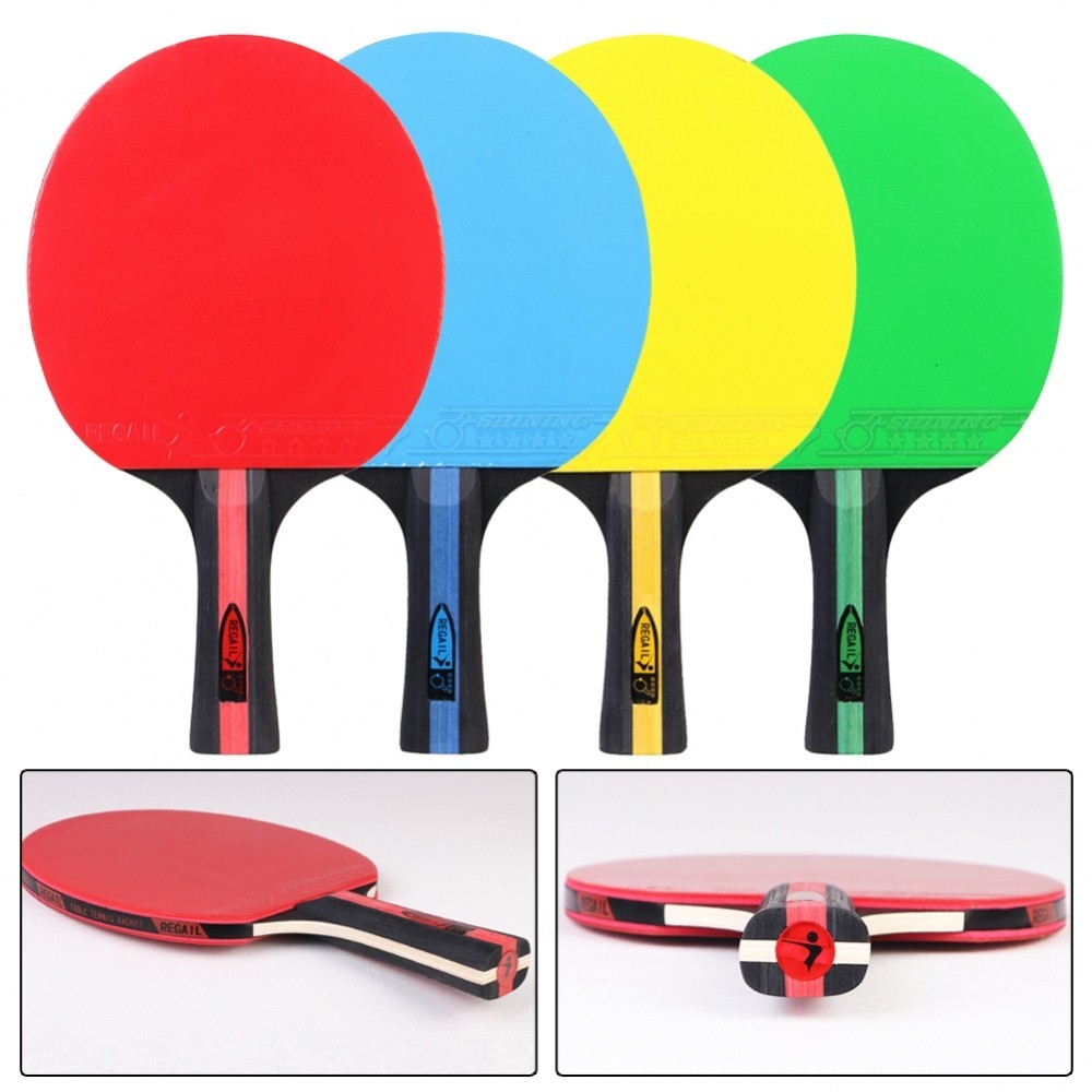 Professional Grade Table Tennis Racket with Long Handle and 7 Ply Wood ...