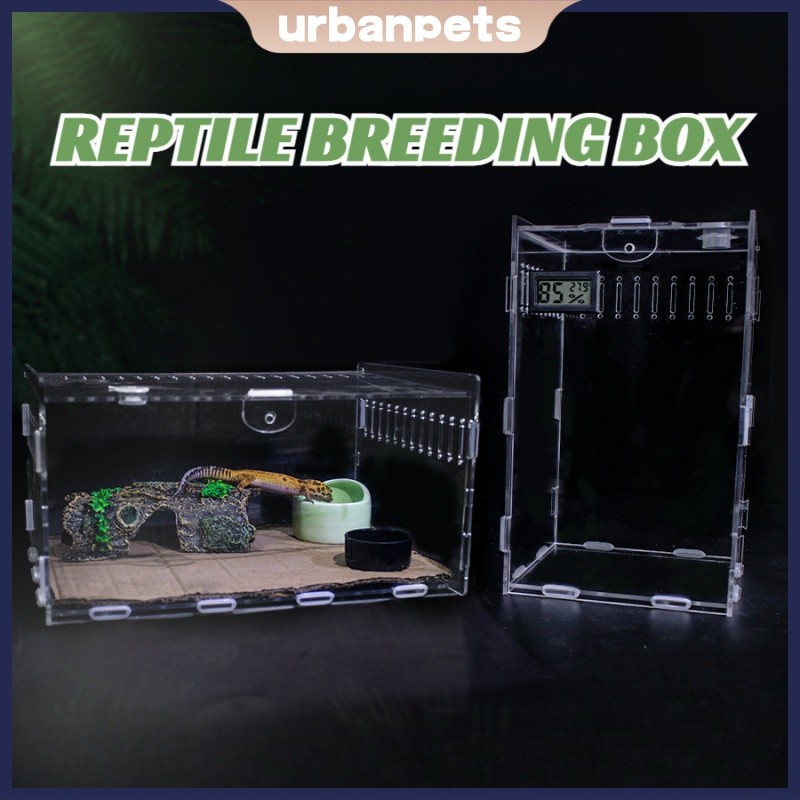 Acrylic Reptile Breeding Box Gecko Tank Lizard Horned Frog Ecological ...