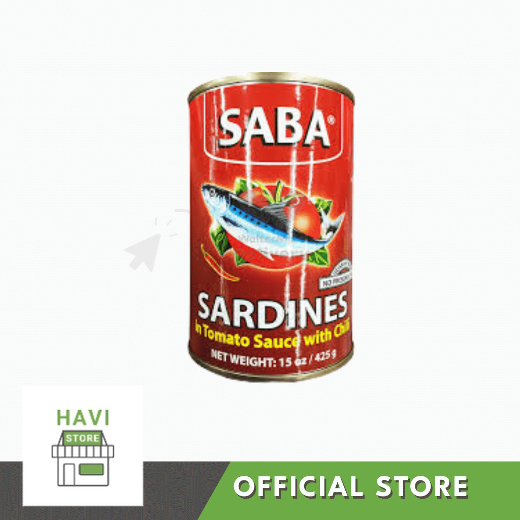 HAVI STORE SABA SARDINES RED IN TOMATO SAUCE WITH CHILI 425G | Shopee ...
