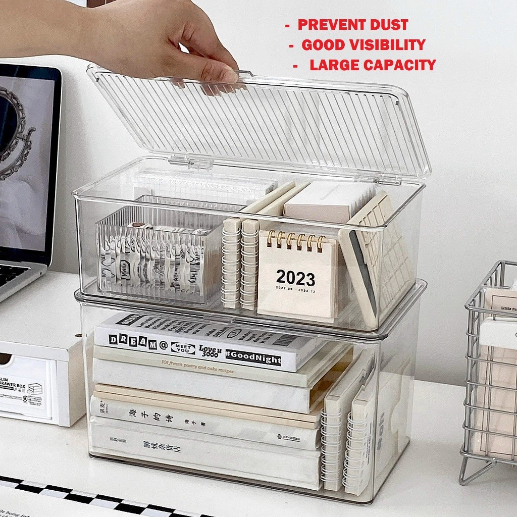 Stationary Organizer Storage Box Desk Portable Document Stapler Holder ...