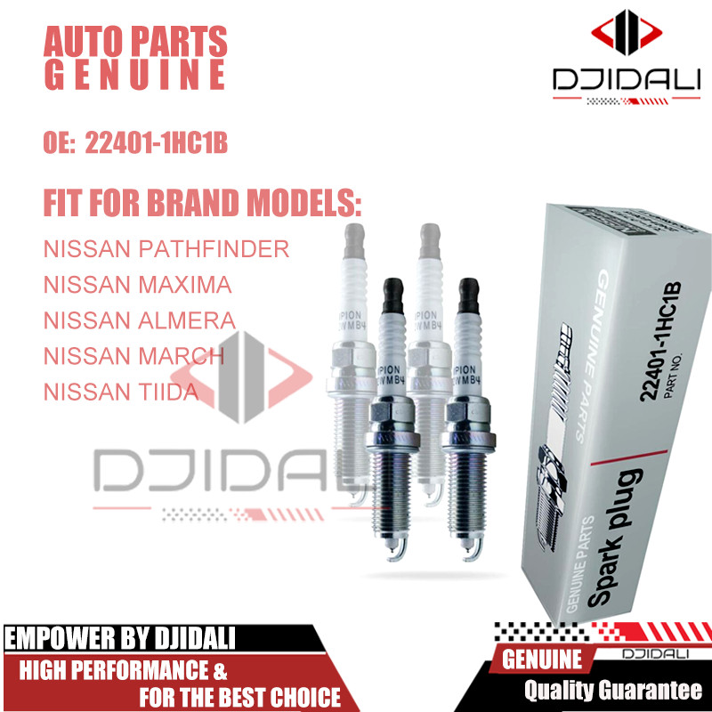 4PCS Spark Plug IRIDIUM 22401-1HC1B for NISSAN ALMERA N17 PATHFINDER ...
