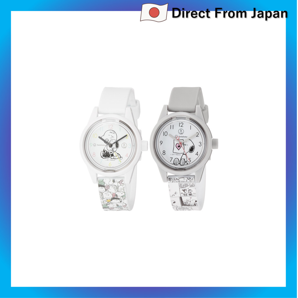 [Citizen Q&Q] Watch Analog Smile Solar Snoopy Waterproof Urethane Belt ...
