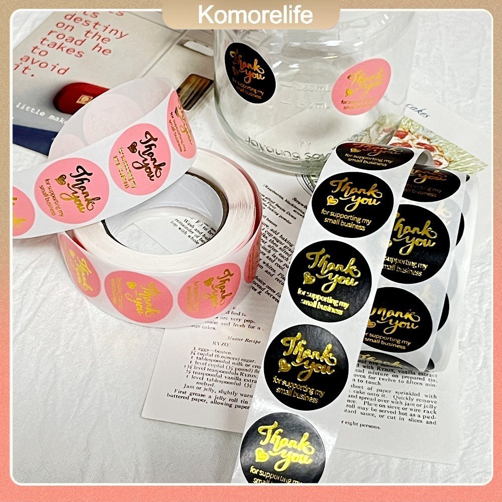 500 Sheets More Designs Stickers Self Adhesive Label Sealing Packaging ...