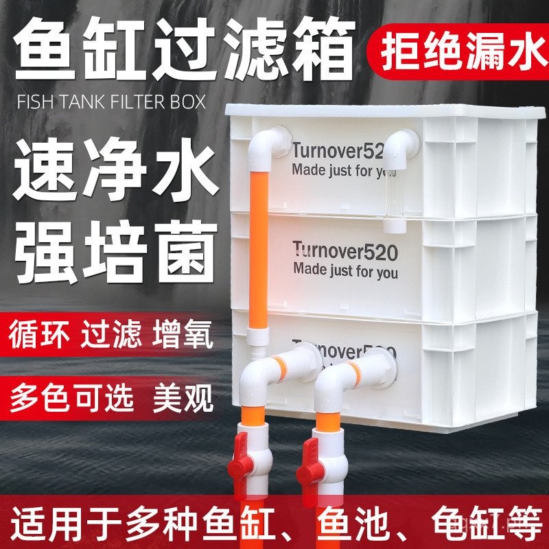 Fish Tank Filter Non-Airtight Crate Mute Filter VAT Top Mounted Drip ...