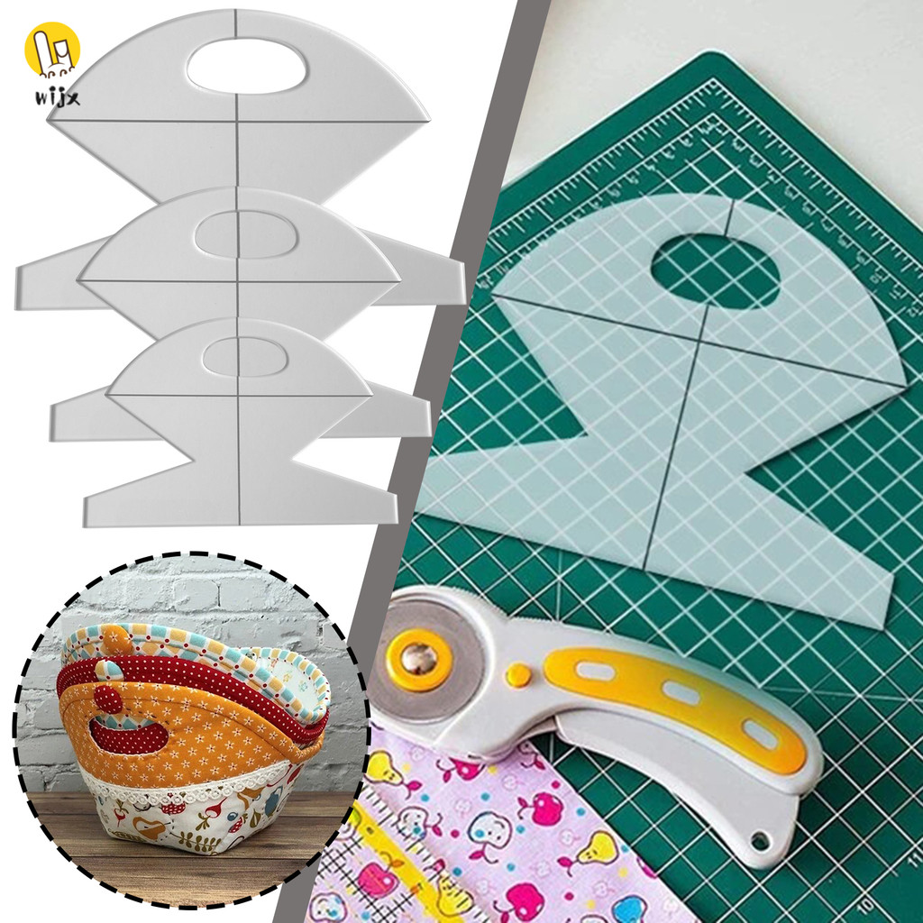Biscuits Basket Pattern Template Portable Quilting Rulers Acrylic ...