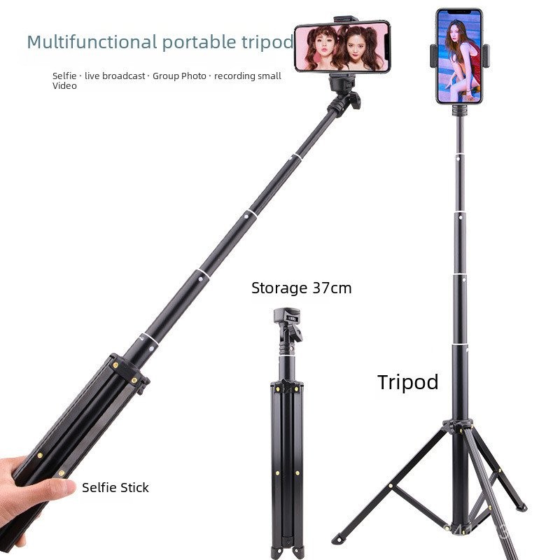 Selfie Stick Tripod Tiktok Cross-Border Bluetooth Camera Photography ...