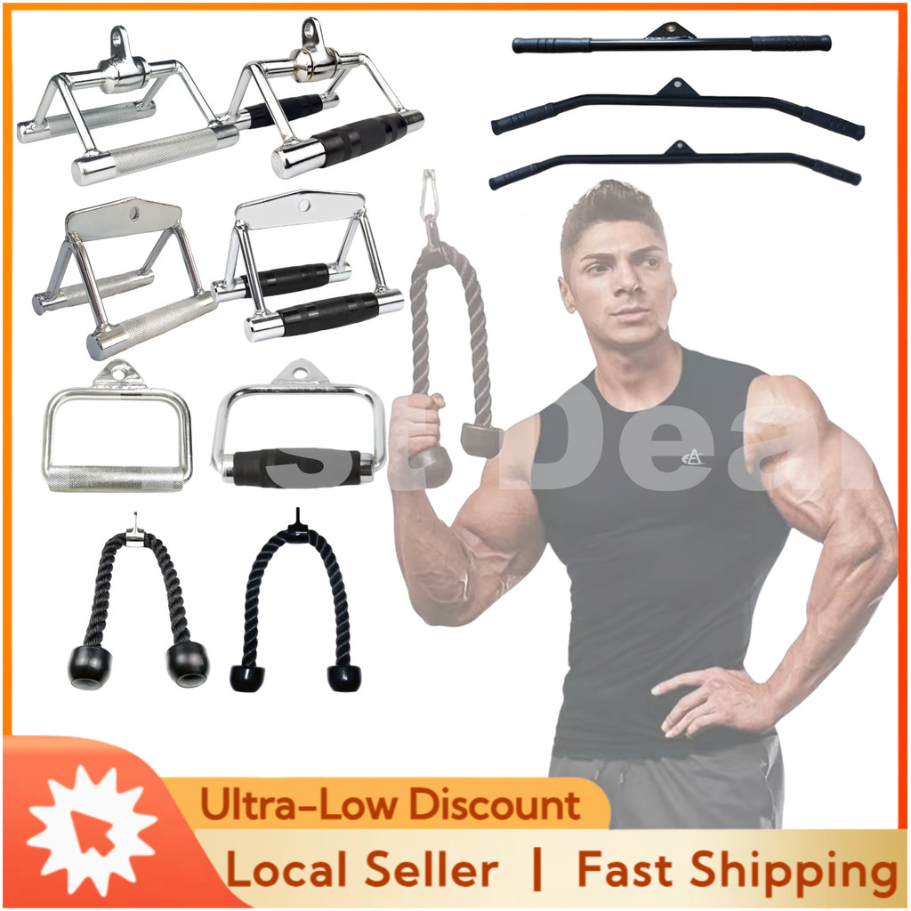 Assorted TRICEPS Attachment HANDLE BARS Machines Arms Strength Tricep ...