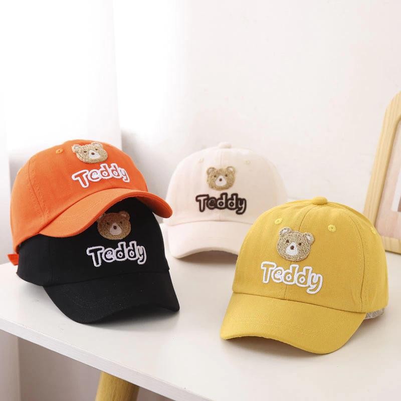 Cute Cartoon Embroidered Kids Hat Boys Girl Baseball Cap Baby Soft Brim ...
