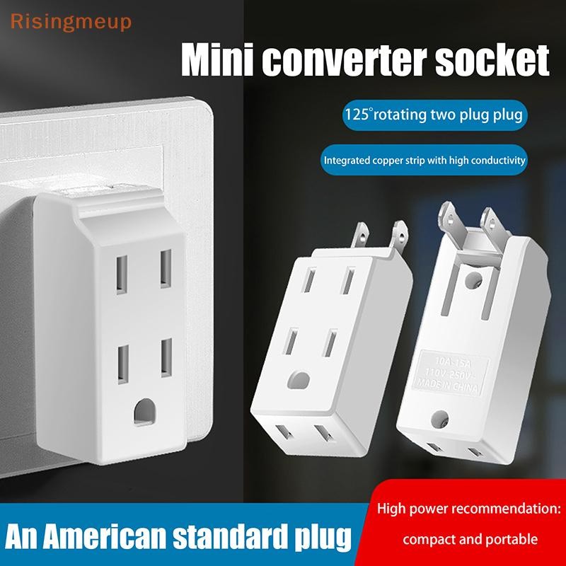 [Risingmeup] 3 In 1 Wall Outlet Extension US Electrical Socket 125 ...