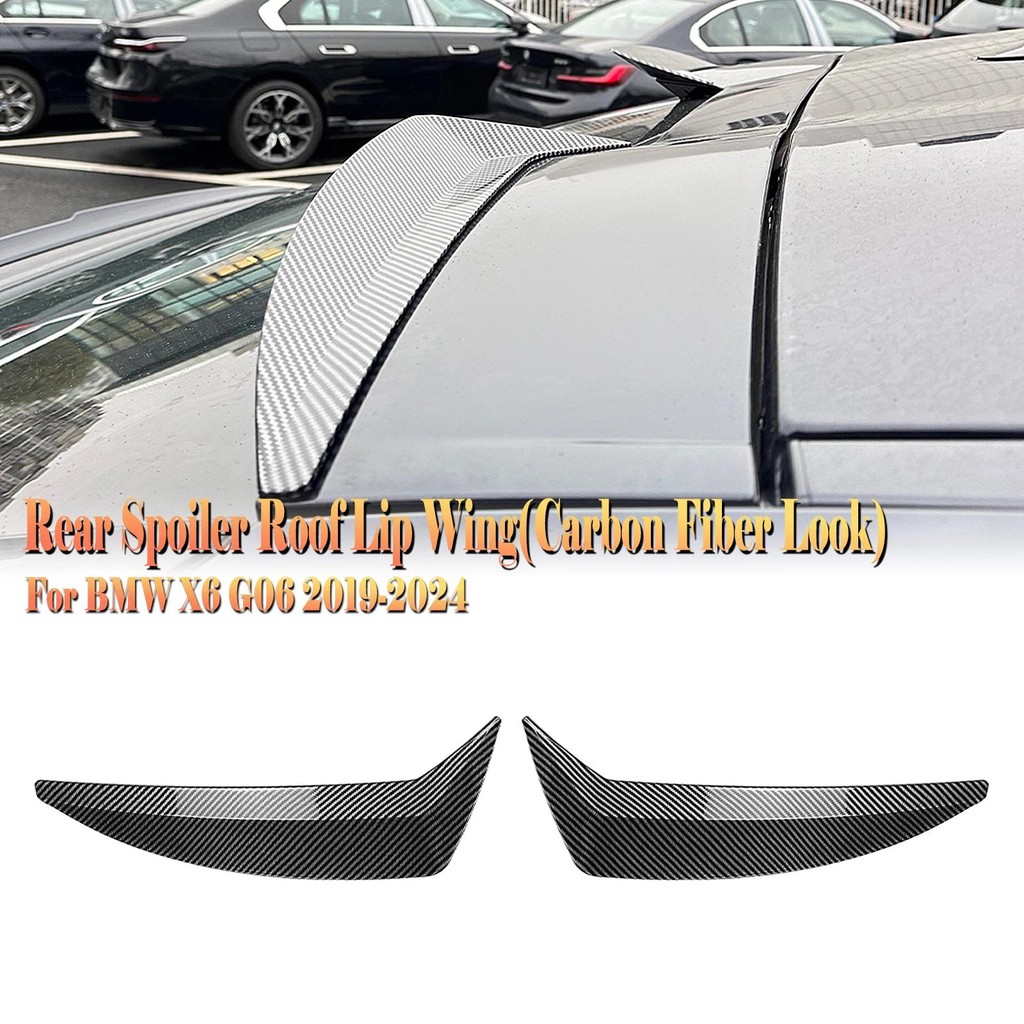 Rear Roof Spoiler Wing Extension Trim For BMW X6 G06 2019-2024 Carbon ...