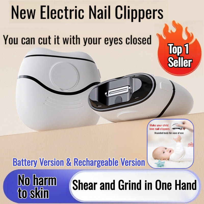 【No harm to hands】Automatic Electric Nail Clipper/Rechargeable Nail ...