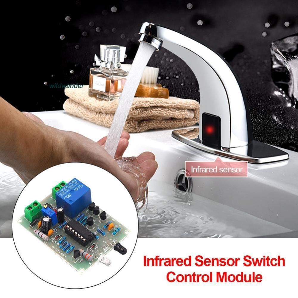 Infrared Proximity Switch Board DIY Kit 0-40s Automatic Faucet Sensor ...